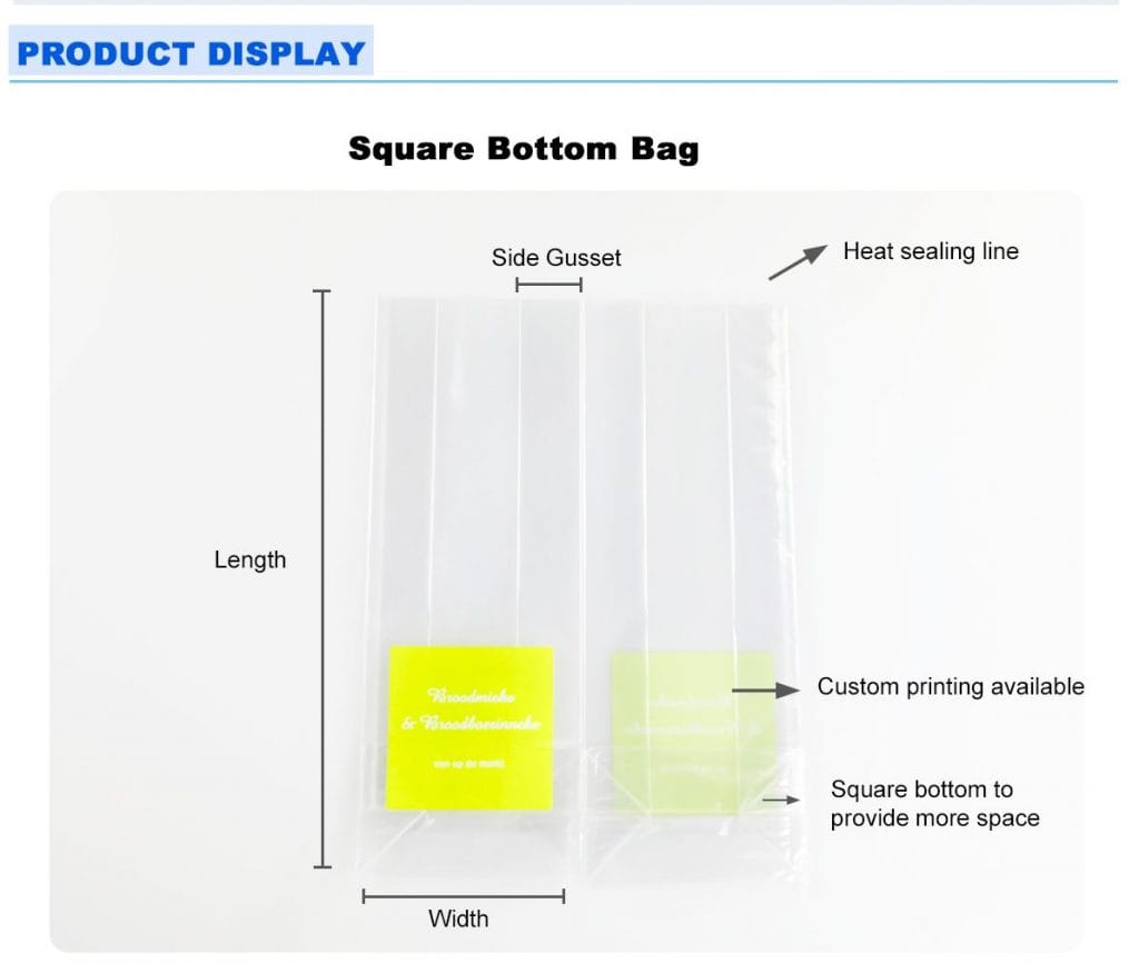 Wholesale Hot Sealed Sac SOS transparent Packing Bag