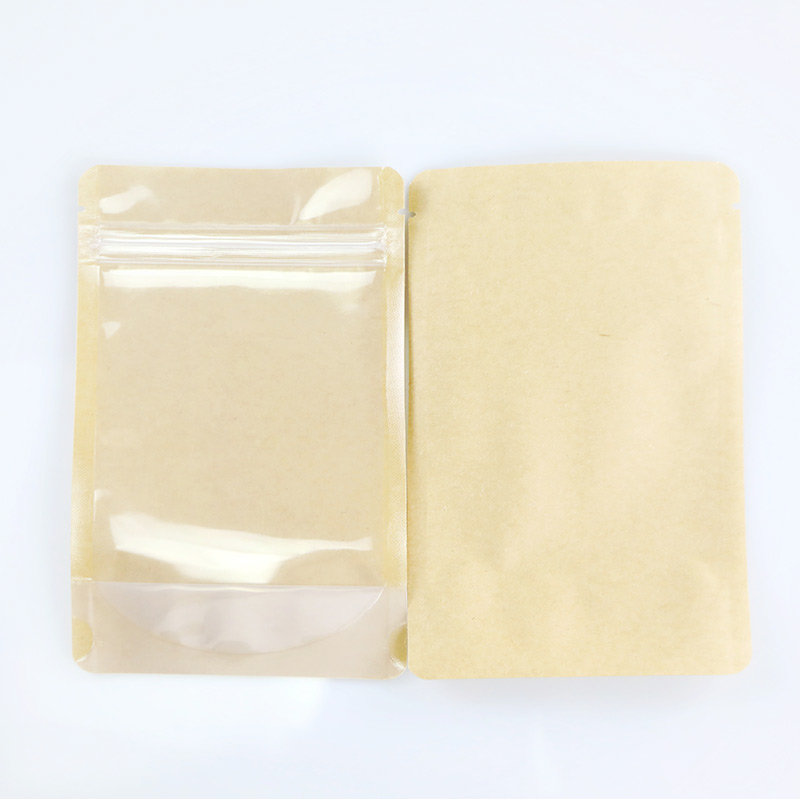 Food Grade Kraft Stand Up Pouches With Window | Fast Sincere